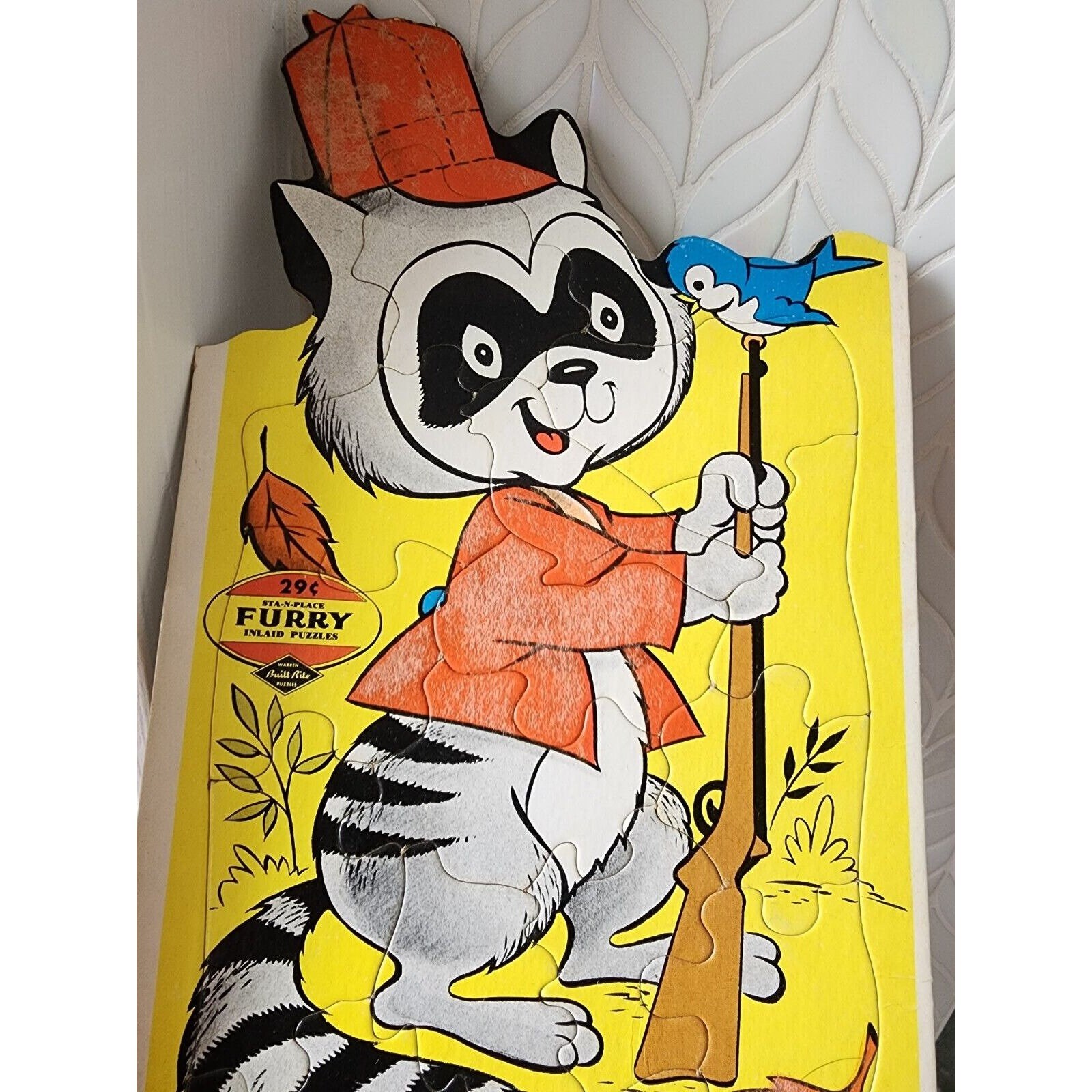 Vintage Set of 4 Warren Built-rite Puzzles Sta-n-place Furry Inlaid ...