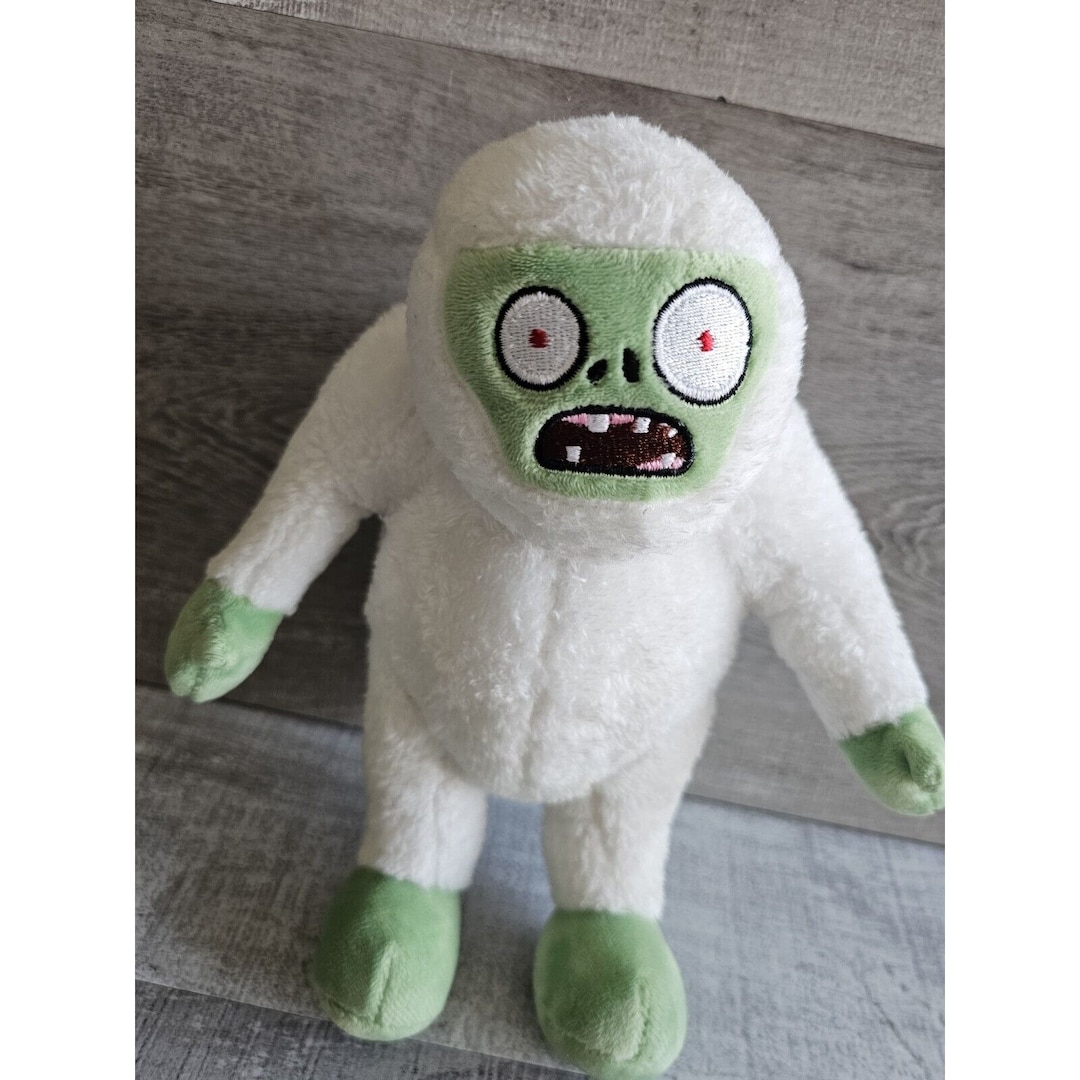 Plants Vs Zombies Collector's Plush Yeti Zombie 10" Figure Soft and ...