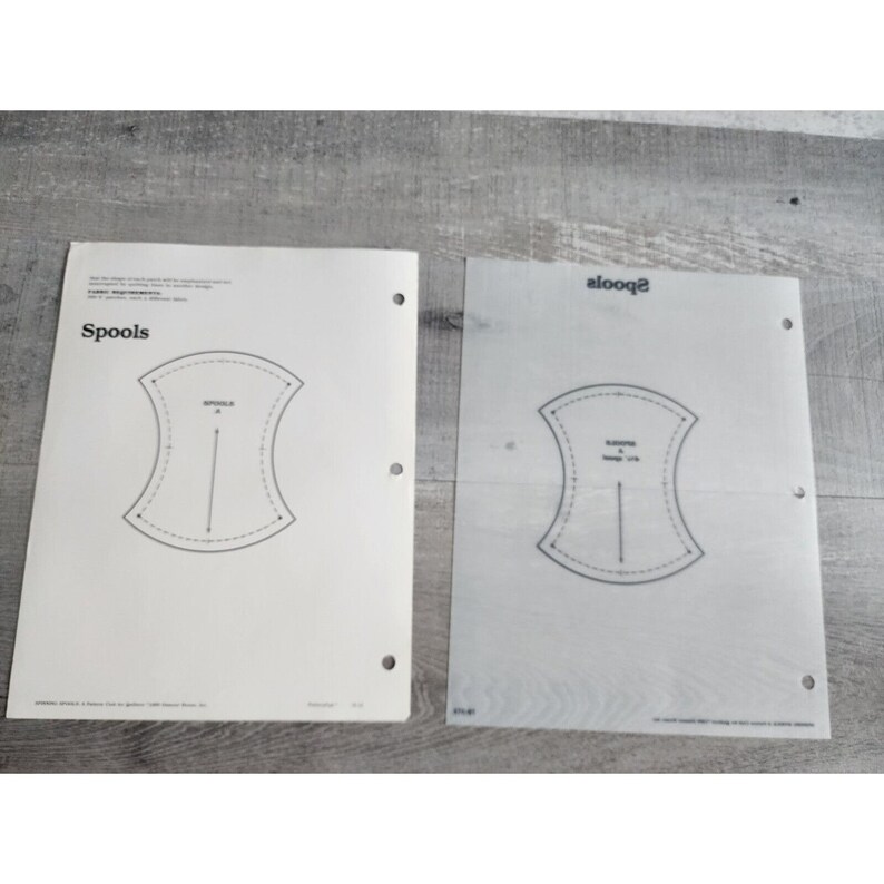 Spools Quilt Pattern Template Around the House Pattern Club Oxmoor ...