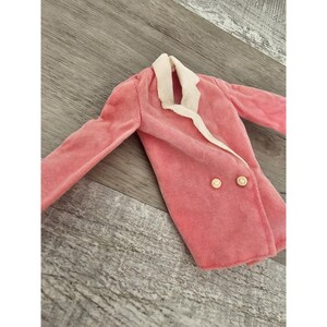 Vintage Barbie Day to Night Pink Jacket Mattel Snap Blazer Velvet Doll ...