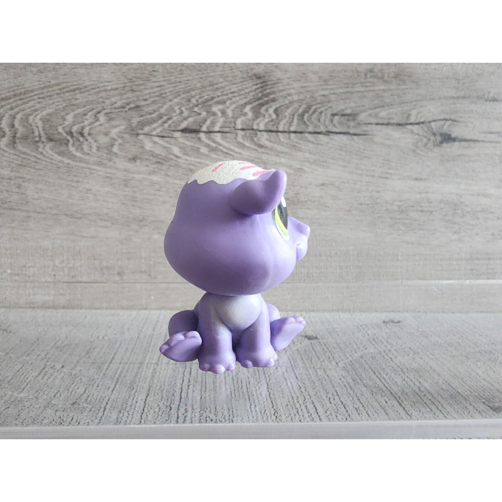 Littlest Pet Shop LPS 3-158 Purple HIPPO Hippopotamus GLITTER Sprinkle ...