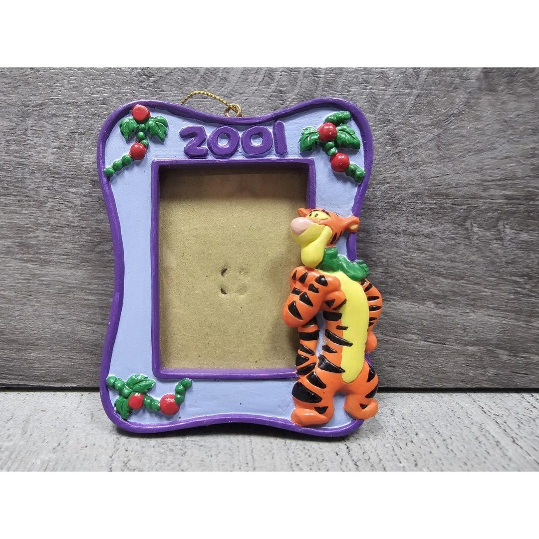 Disney Tigger Christmas Ornament Photo Frame 2001 Winnie the Pooh G16a ...