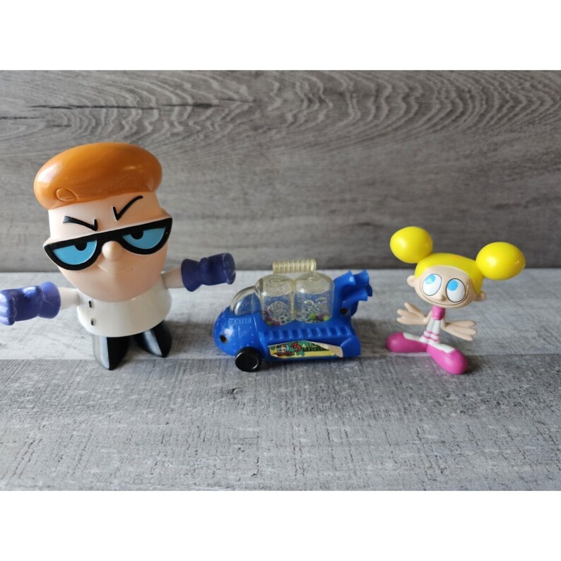 Vtg Dexter's Laboratory Playset Action Figures 2000 Cartoon Network ...
