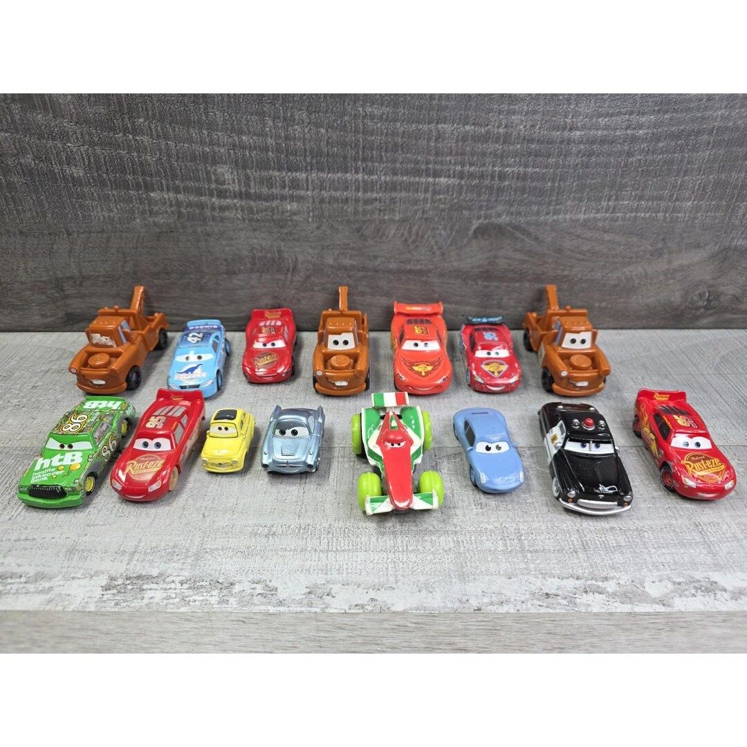 Disney Pixar Cars Lot of 15 Diecast and Plastic CARS Mixed Lot B18 - Etsy