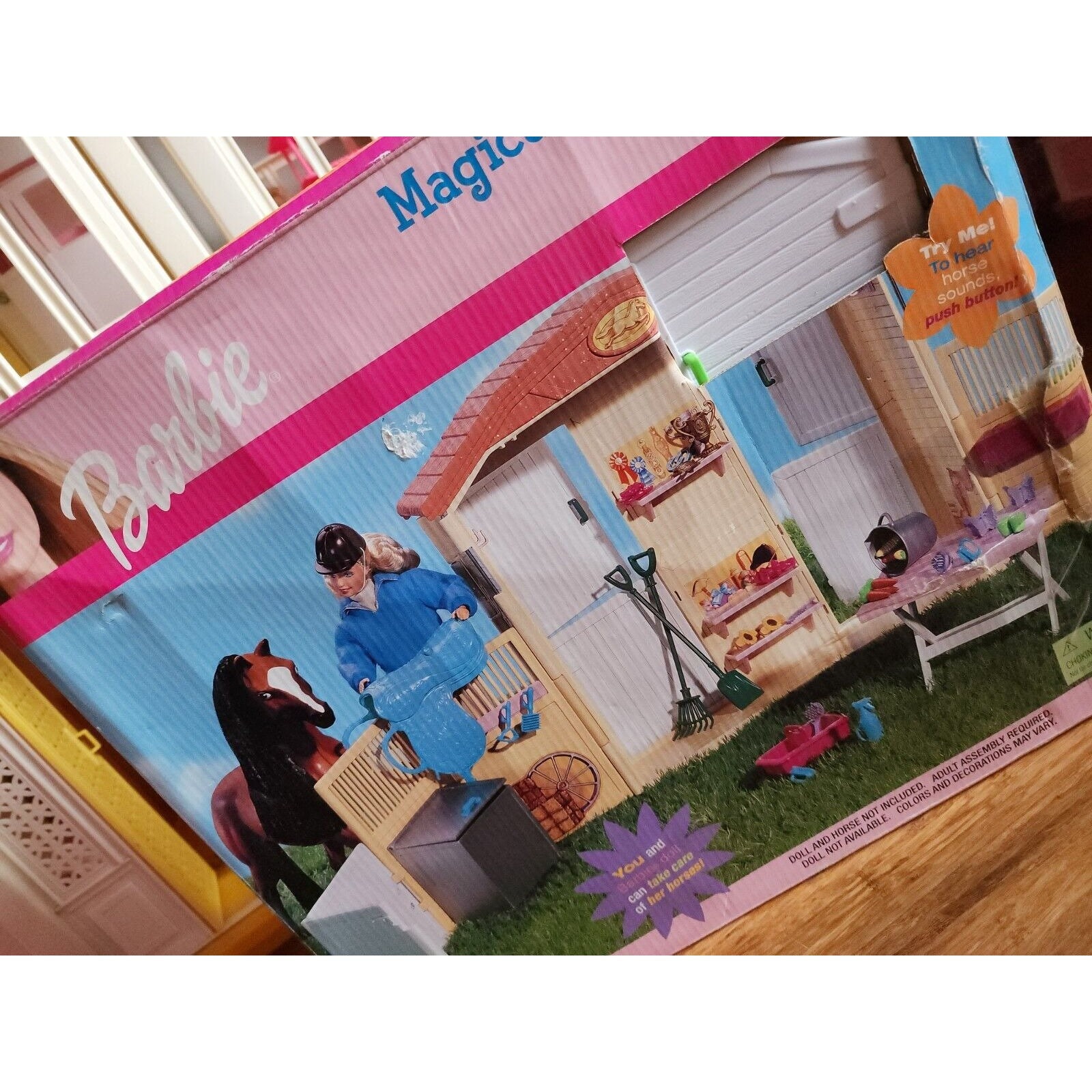 Vintage Mattel Barbie Magical Sounds Stable Barn New,2000,mattel - Etsy