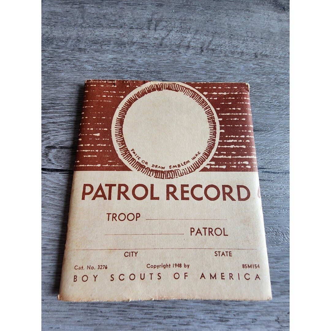 Vintage Boy Scouts of America Patrol Record Book 1950s Unused BSA #3 - Etsy