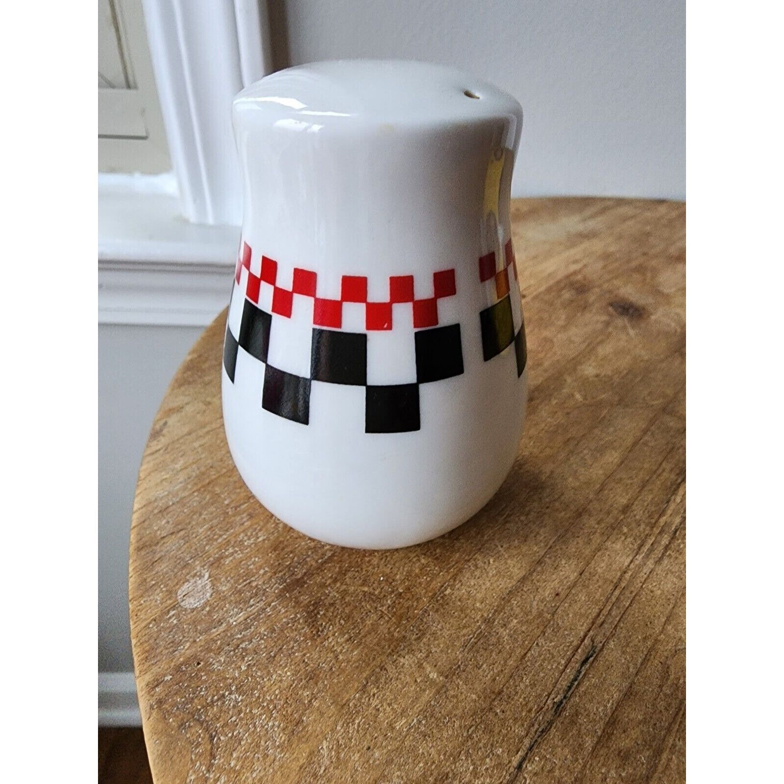 Vintage Coca Cola Checkered White Ceramic Salt Shaker by - Etsy
