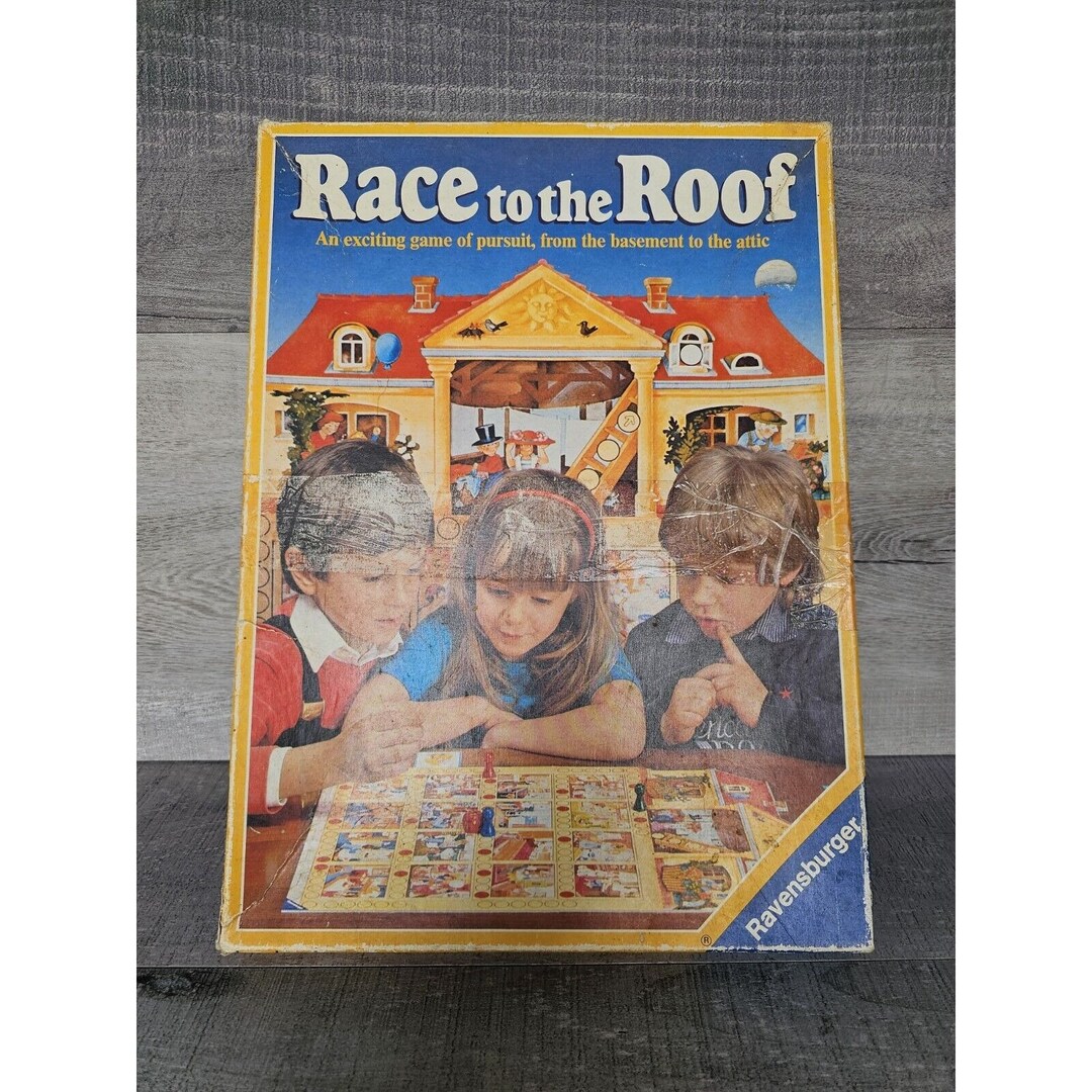 1982 Race to the Roof Board Game by Ravensburg Vintage Games - Etsy