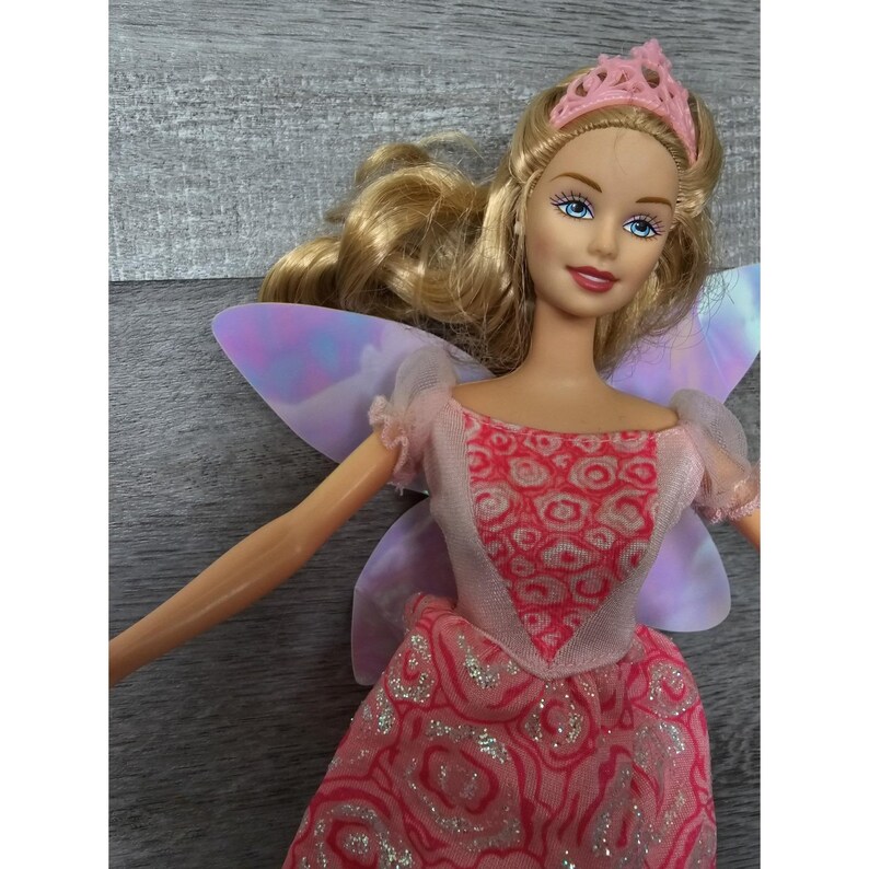 Mattel Barbie 90s Y2K Doll Pink Angel Outfit Tooth Fairy Fantasy Magic ...