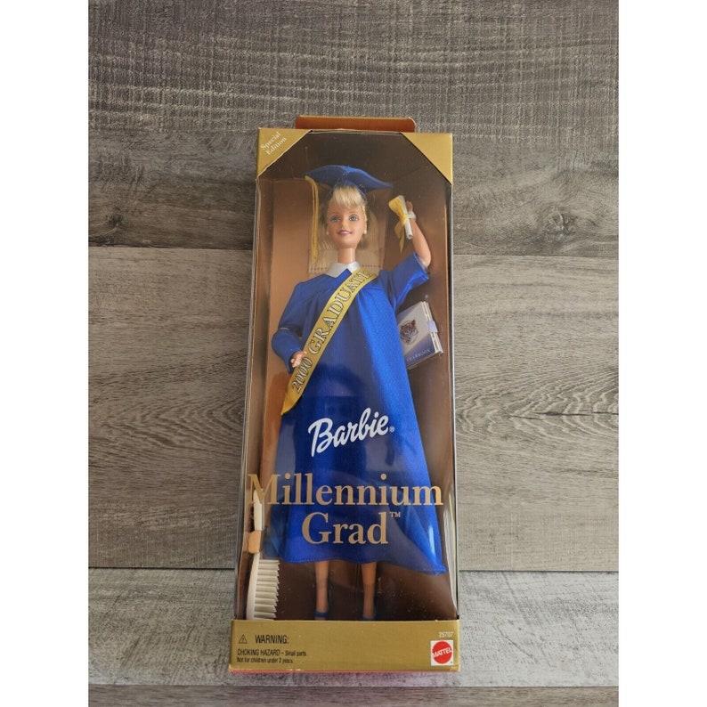 Millennium Grad Barbie W/ Graduation Blue Gown Blonde Hair - Etsy