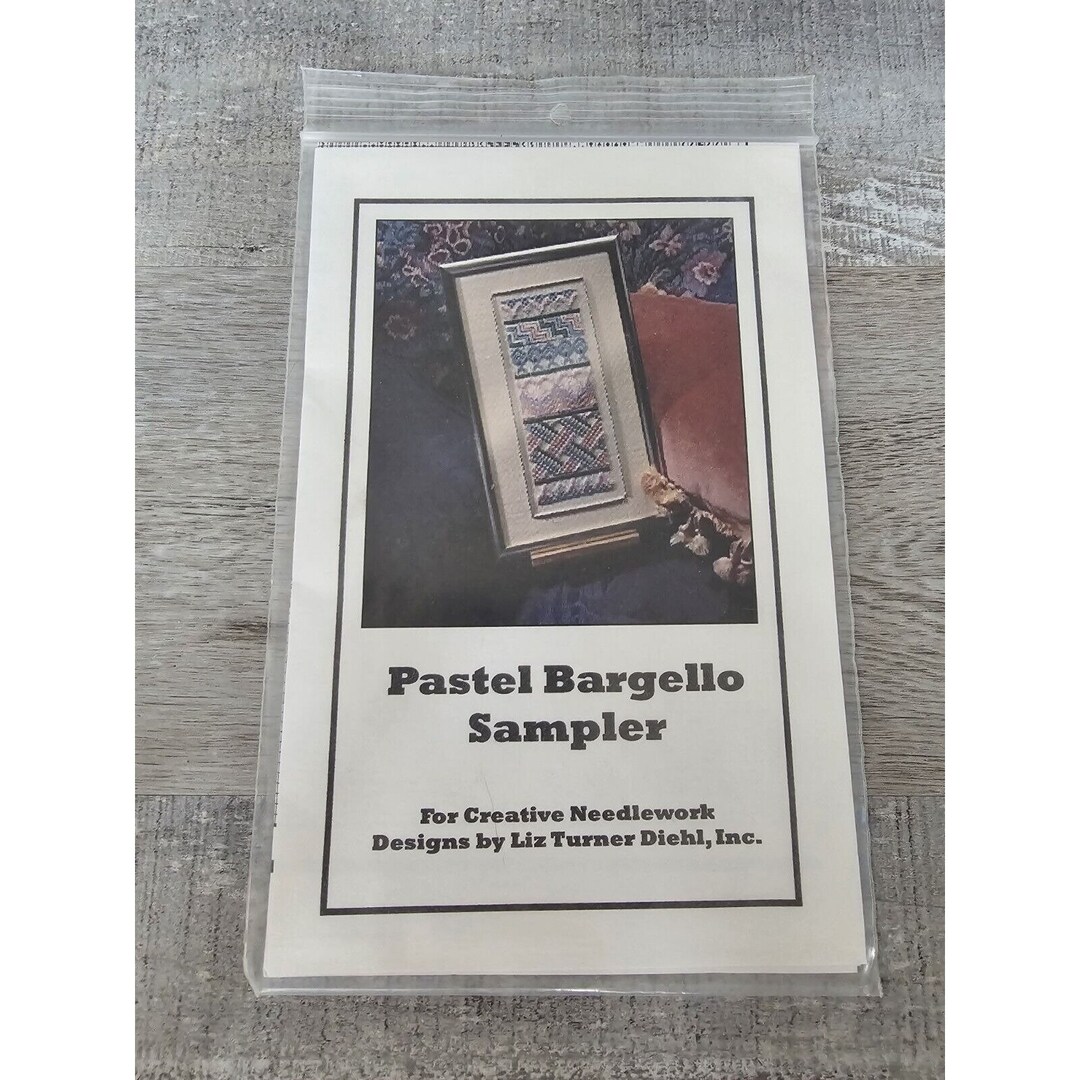 Pastel Bargello Sampler Needlepoint Pattern by Liz Diehl Vtg Rare New 242d - Etsy