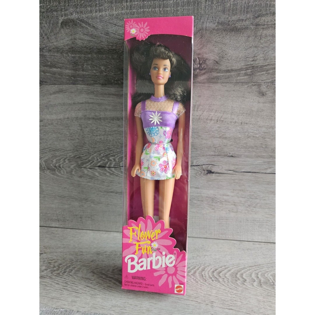 Vintage 1996 Flower Fun Barbie Doll 16065 NRFB NEW Brunette Teresa NRFB ...