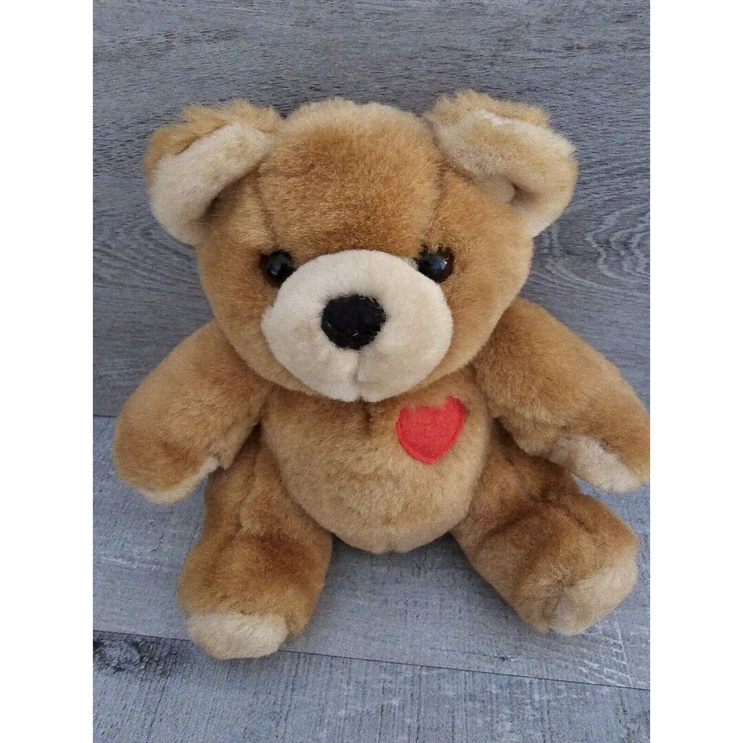 Carlton T. Bear Jr. Plush Teddy Bear Vintage Stuffed Animal Valentine ...