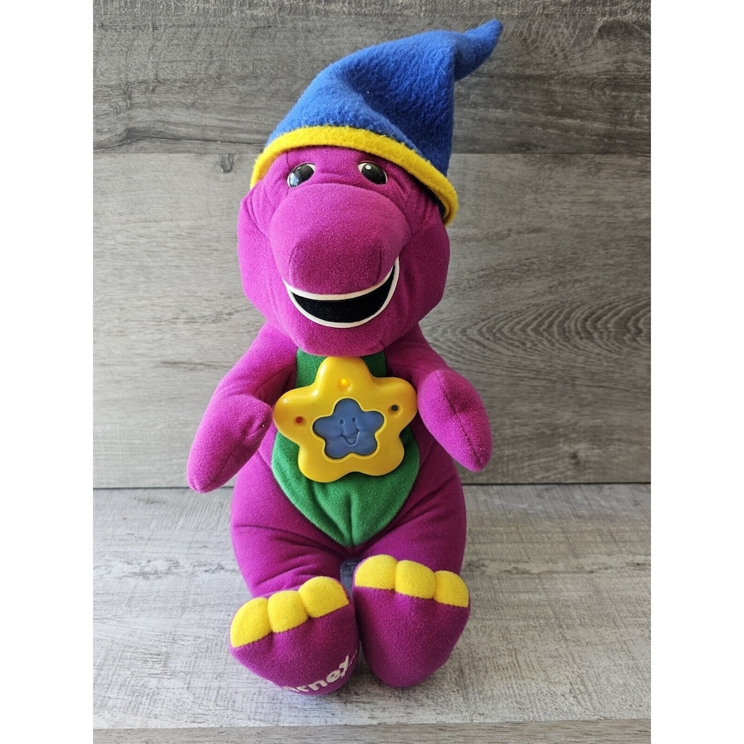 Vtg 1999 Twinkle N Dream Barney Singing Talking Plush Sleep Bedtime ...