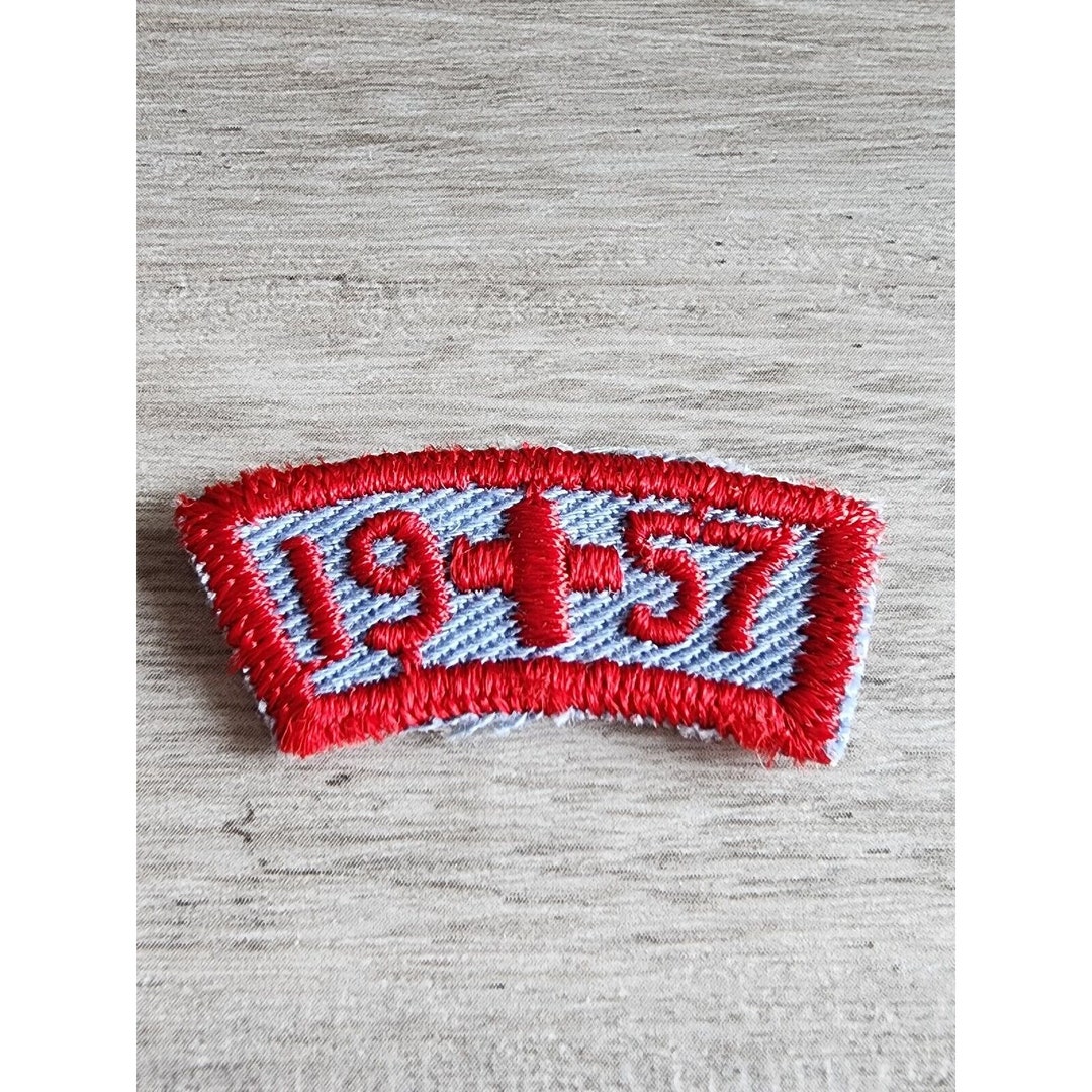 Vintage Boy Scout Blue Red Embroidered Segment PATCH 19+57 BSA Badge 1950s - Etsy