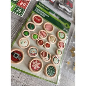 3D Stickers Large LOT - Recollections - Christmas Wreaths Wood Calendar ...