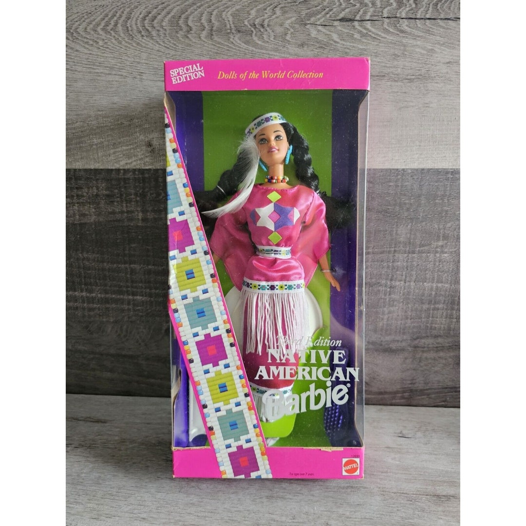 1994 Mattel Native American Barbie Doll Third Edition Dolls of the ...