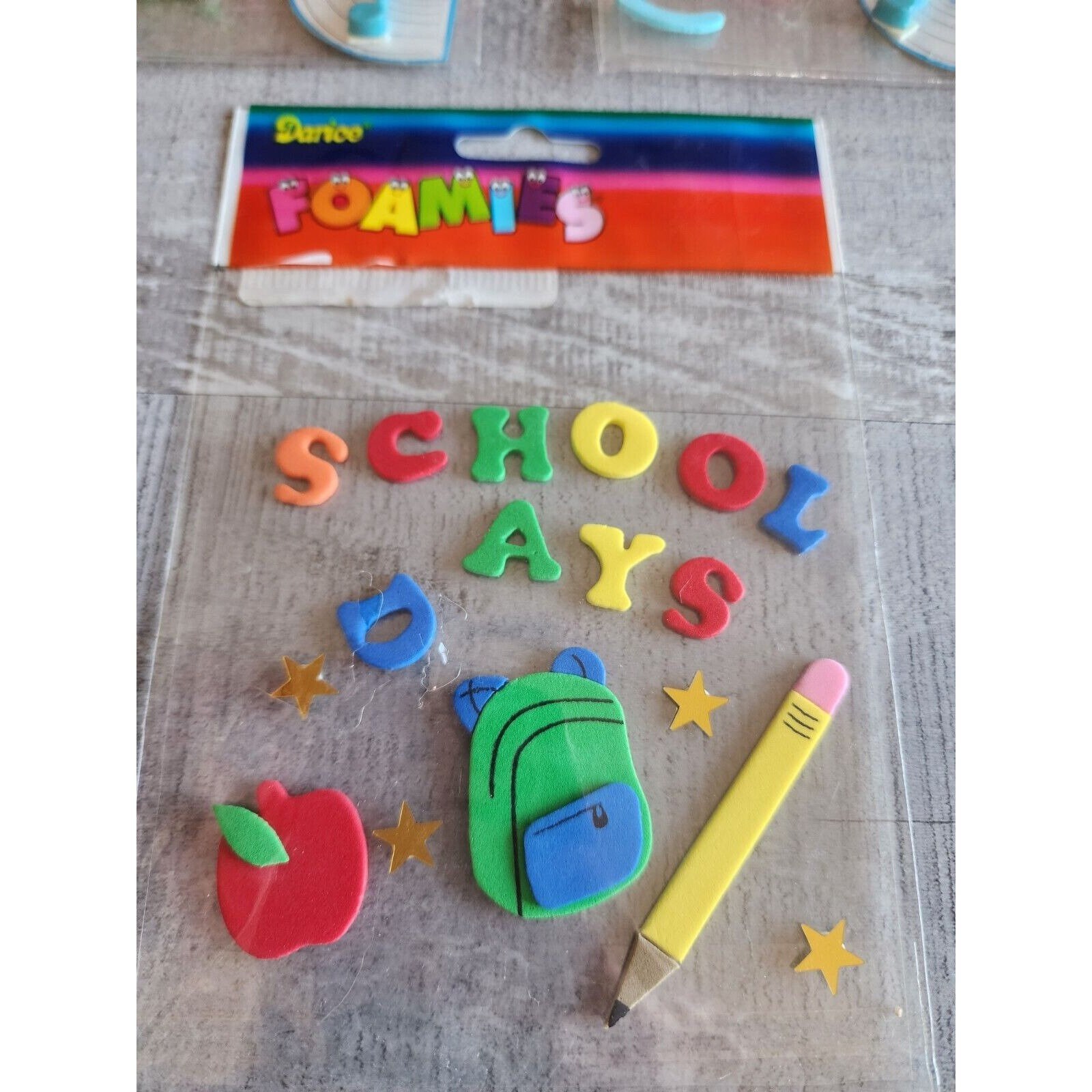 NEW 3D School Days Music Scrapbook Stickers Embellishments Retired ...