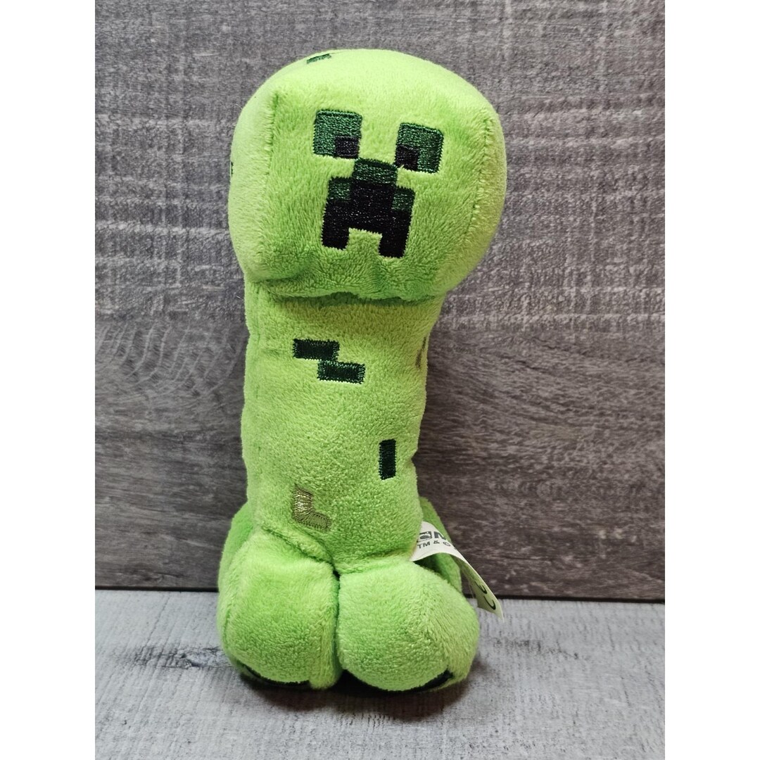 Minecraft CREEPER Plush Stuffed Toy Green Black 7" Tall Mojang - Etsy