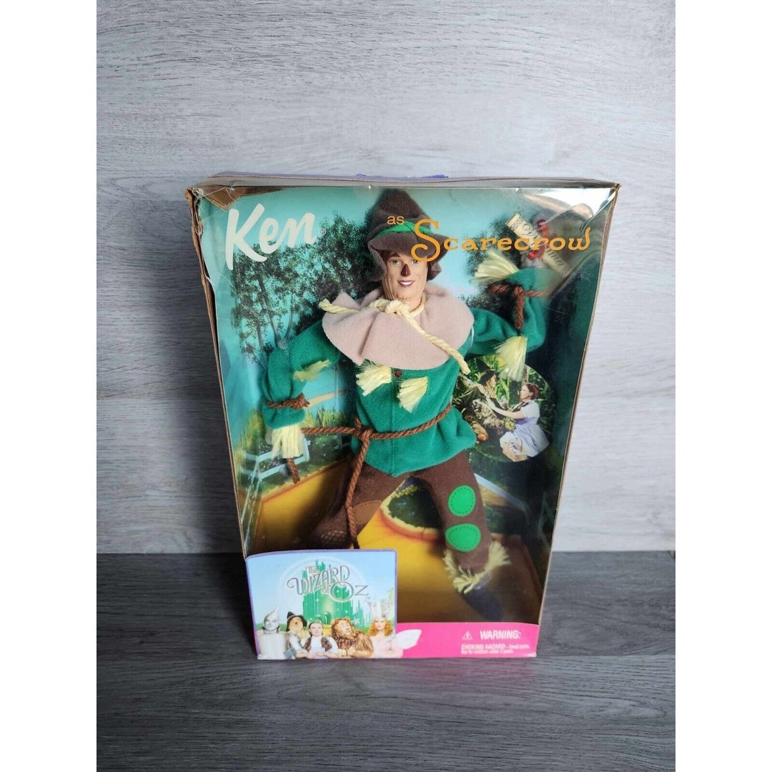 Vtg Ken as Scarecrow Wizard of Oz Barbie Collection Mattel Doll 1999 ...