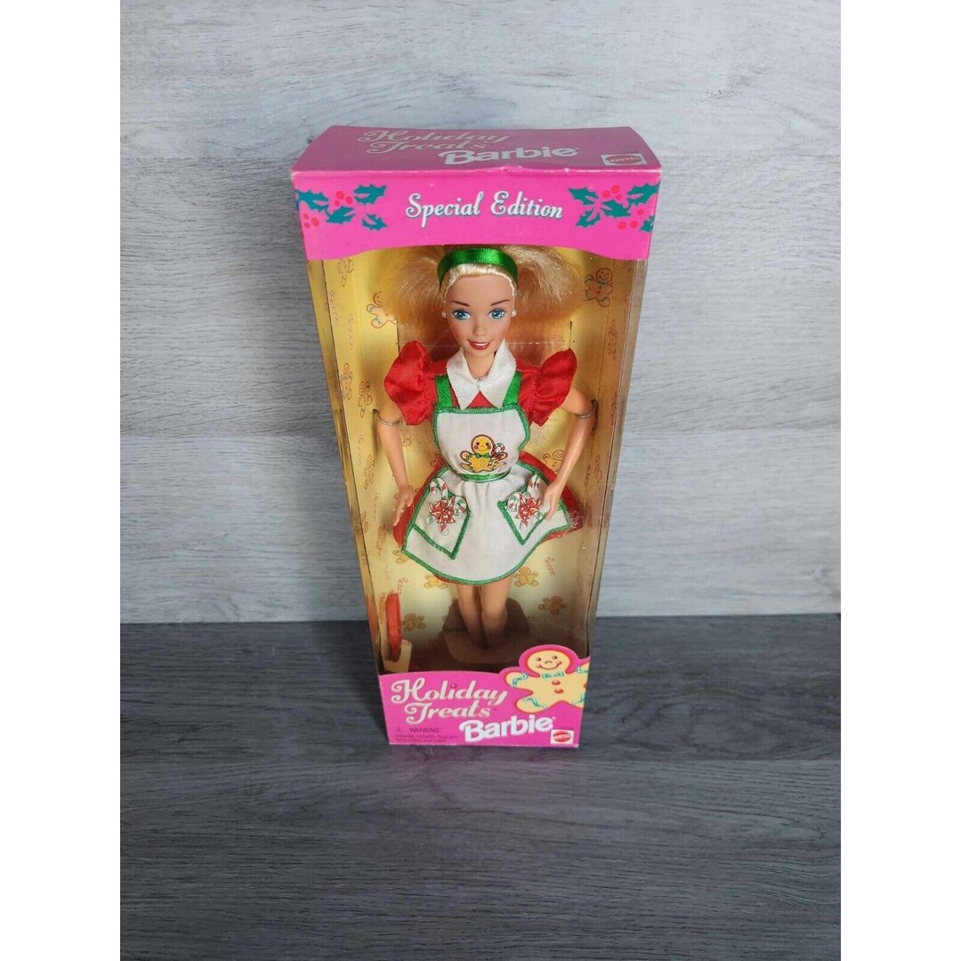 Barbie Holiday Treats Doll 17236 Mattel 1997 Christmas Gingerbread ...