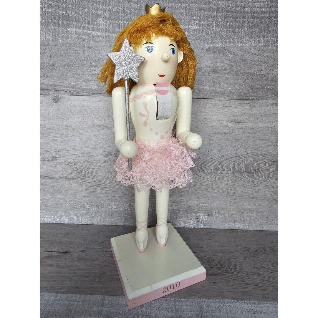 2010 Limited Edition Pink Ballerina Princess Wooden Nutcracker 14 ...