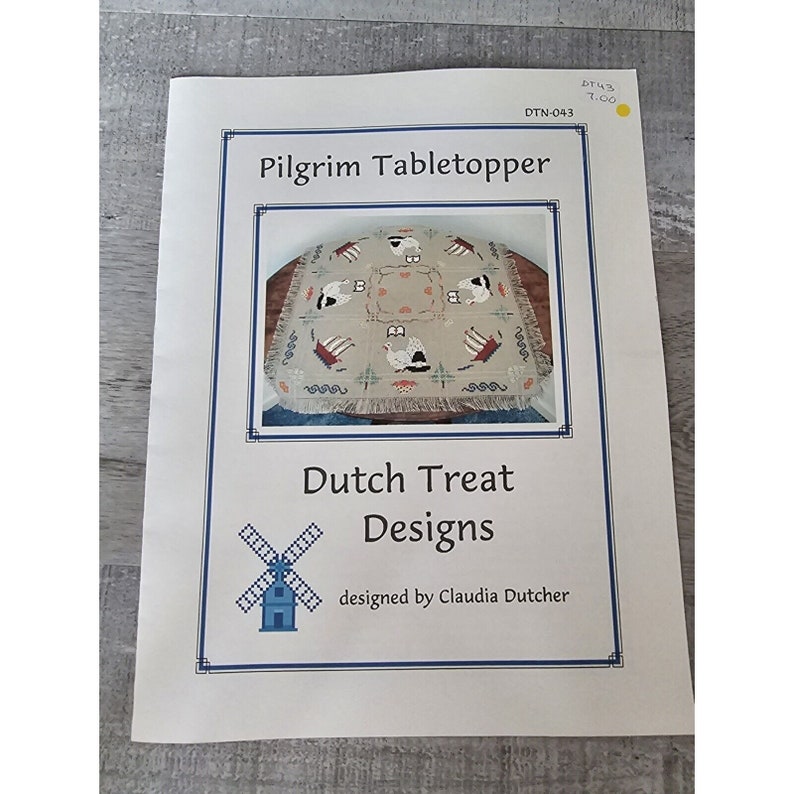 Dutch Treat Designs Pilgrim Tabletoppers Cross Stitch/embroidery Chart 242c - Etsy