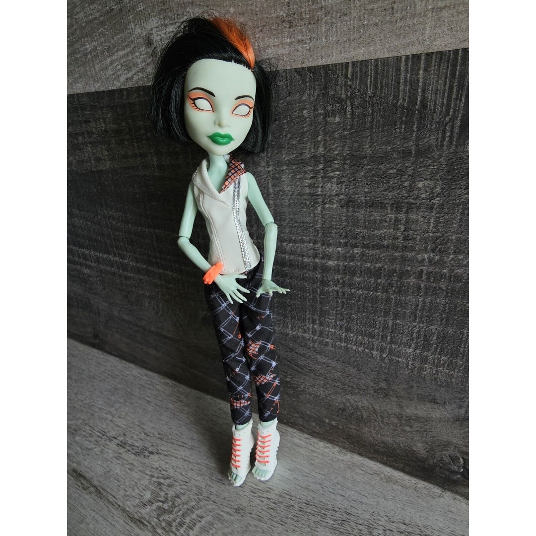 Monster High Doll Freaky Fusion Scarah Screams White Eyes 2013 - Etsy