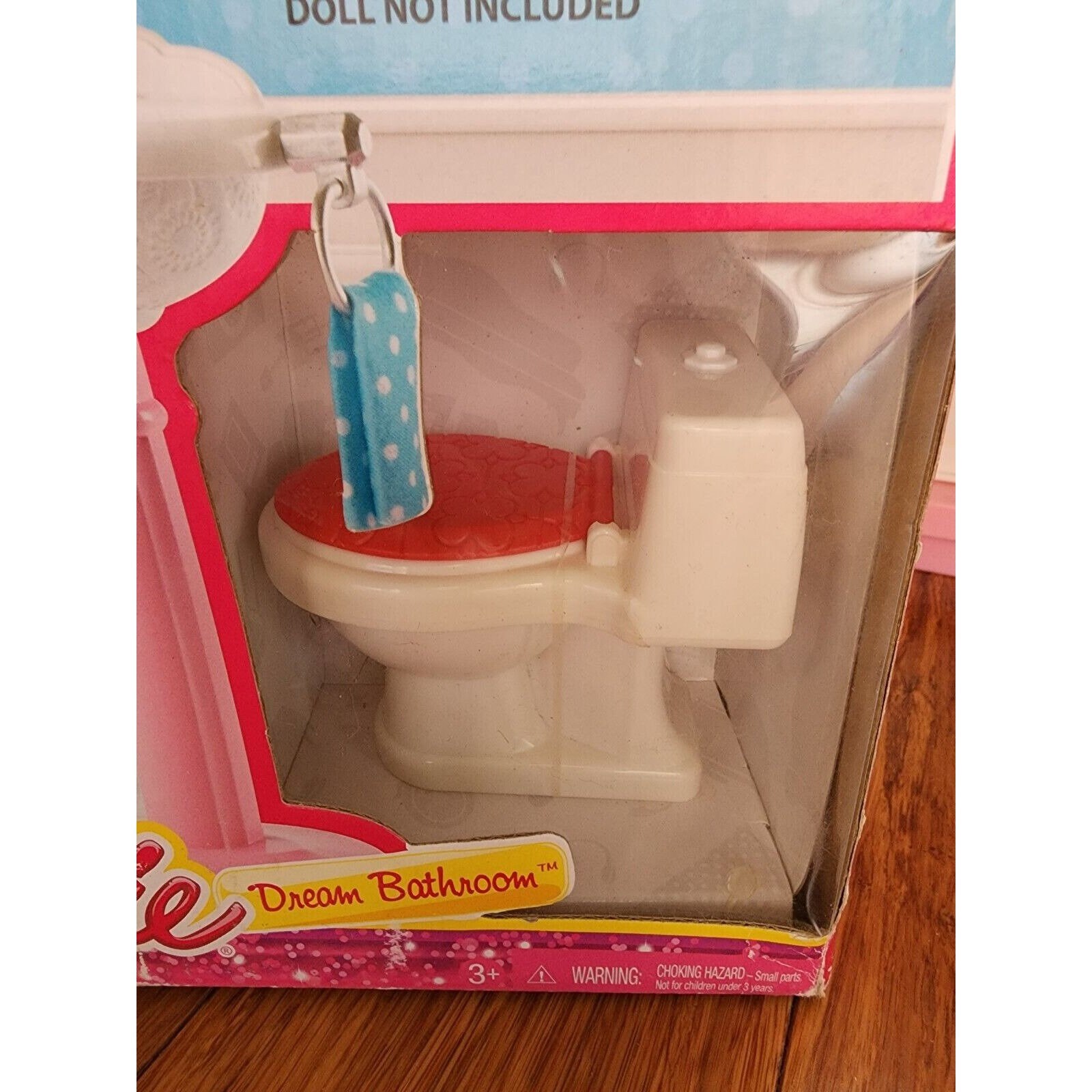 New Barbie Dream Bathroom 6 PIECE W/ TOILET, Sink, Towel, Slippers ...