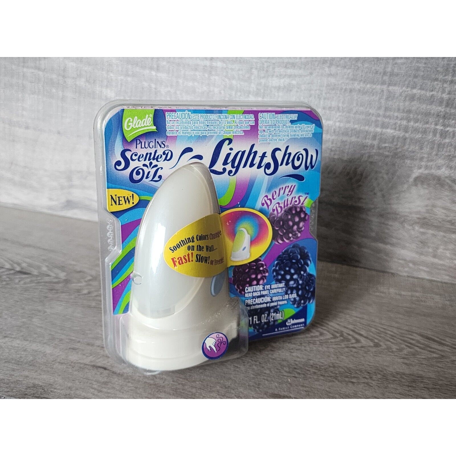 Glade Plug Ins Scented Oil Lights Show Berry Burst Air Freshener Night ...