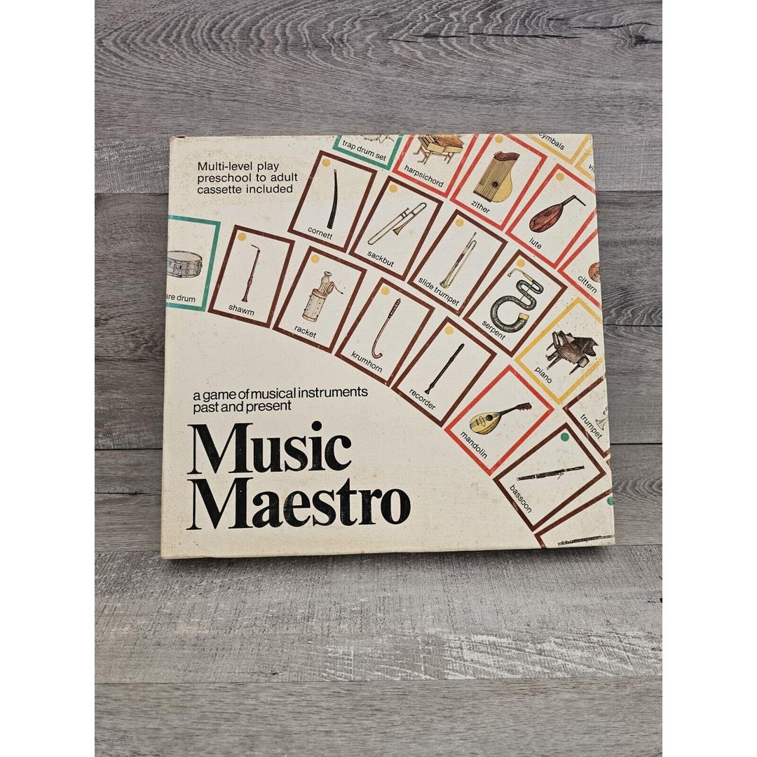 Vintage 1982 Music Maestro Board Game by Aristoplay 100 % Complete - Etsy