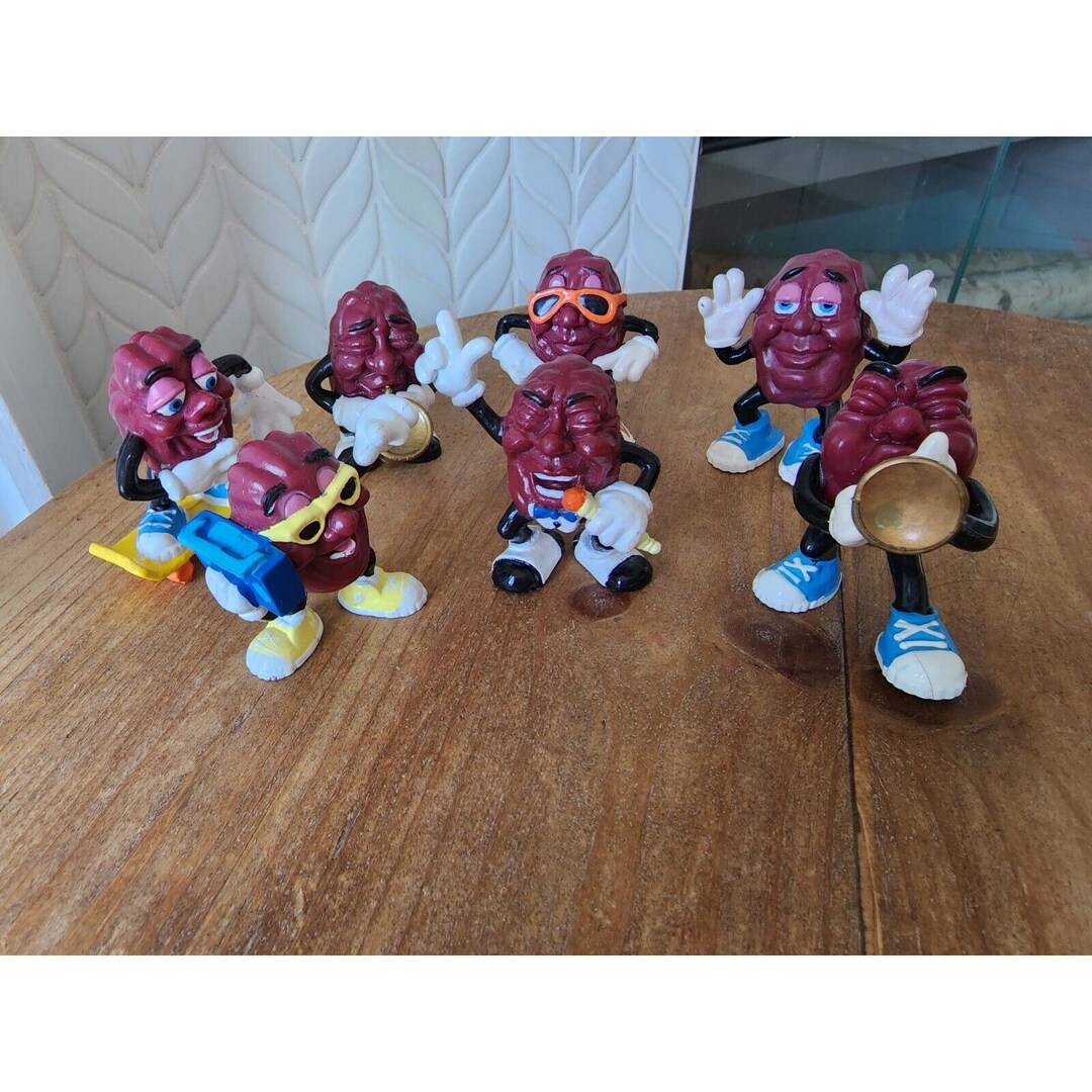 Vintage 1988 Applause California Raisins Figurine Toys - 2" - 24f - Etsy