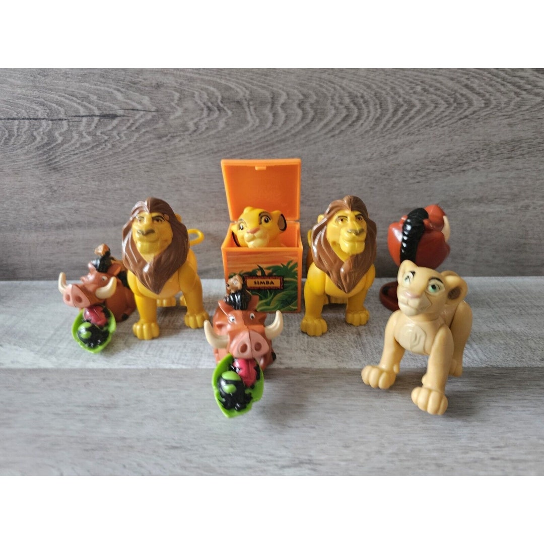 Vintage Disney Lion King Happy Meal Toys Lot: Nala Simba Pumbaa Finger ...