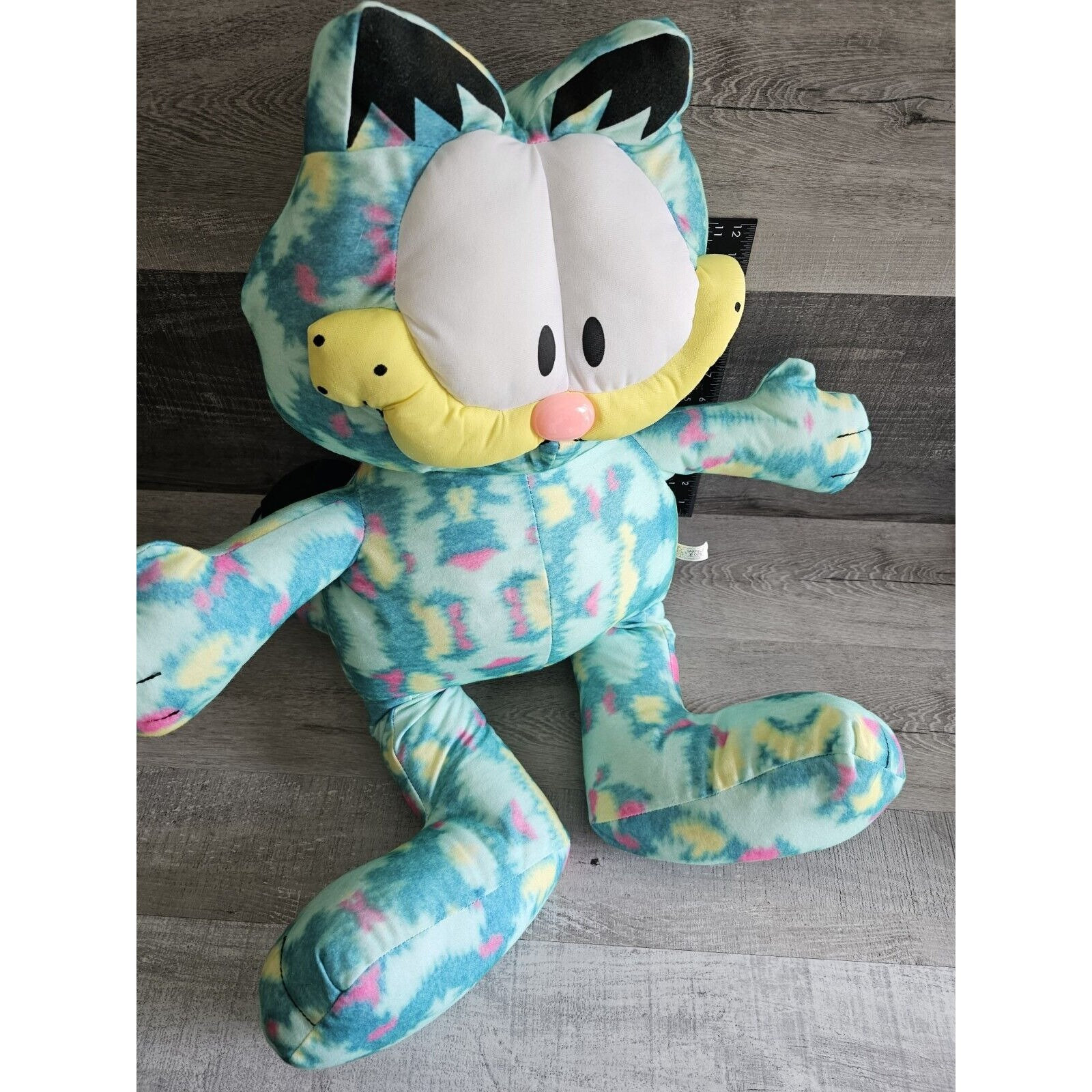 Huge GARFIELD 25 Color Blend Plush Tye Dye 40th Anniversary Stuffed ...