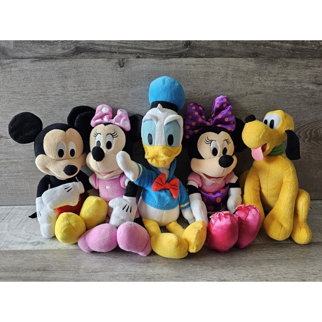 Disney Mickey Mouse Plush Doll Stuffed Animal Toy Minnie Mouse Pluto ...