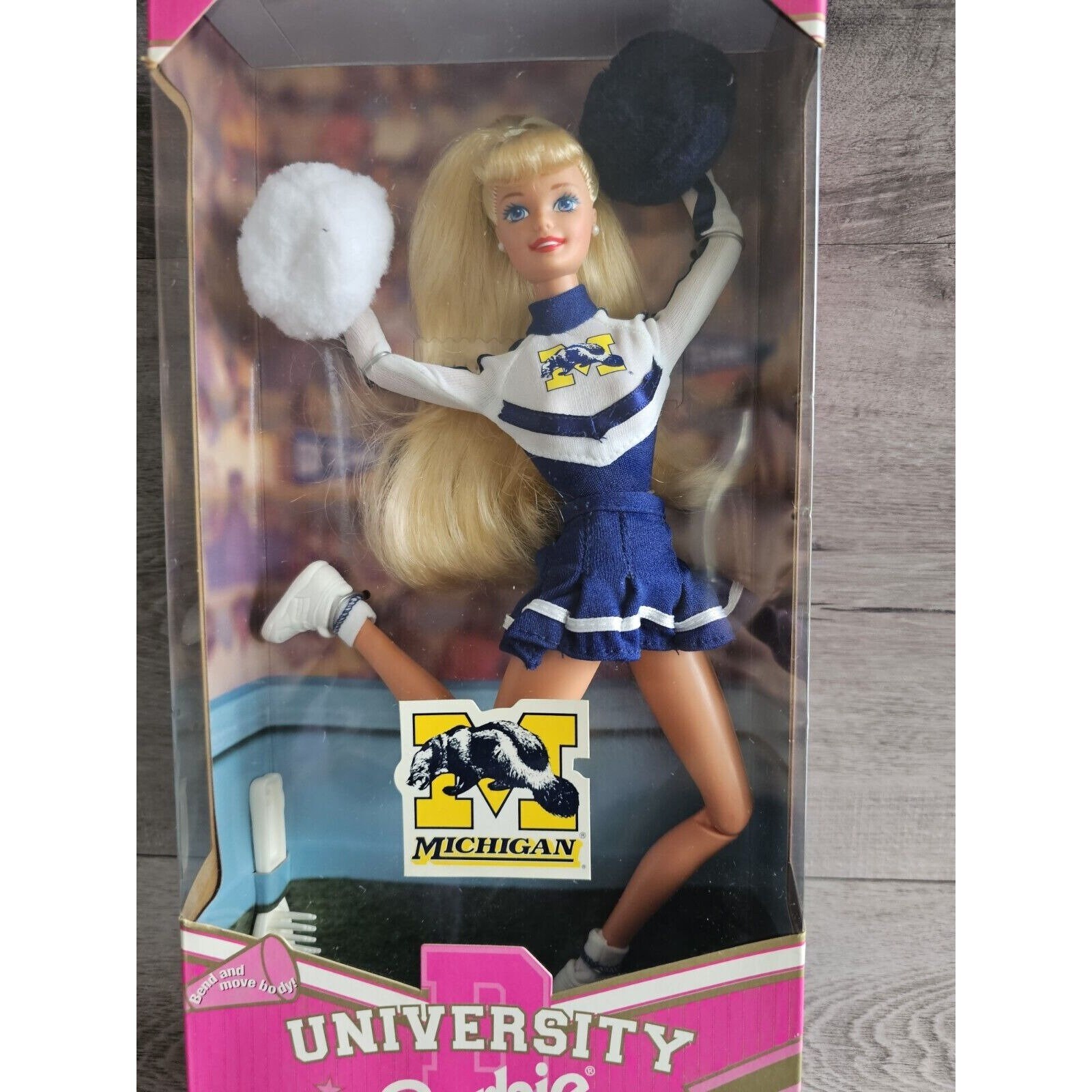 Vintage Barbie University of Michigan Doll Special Edition 17398 Mattel ...
