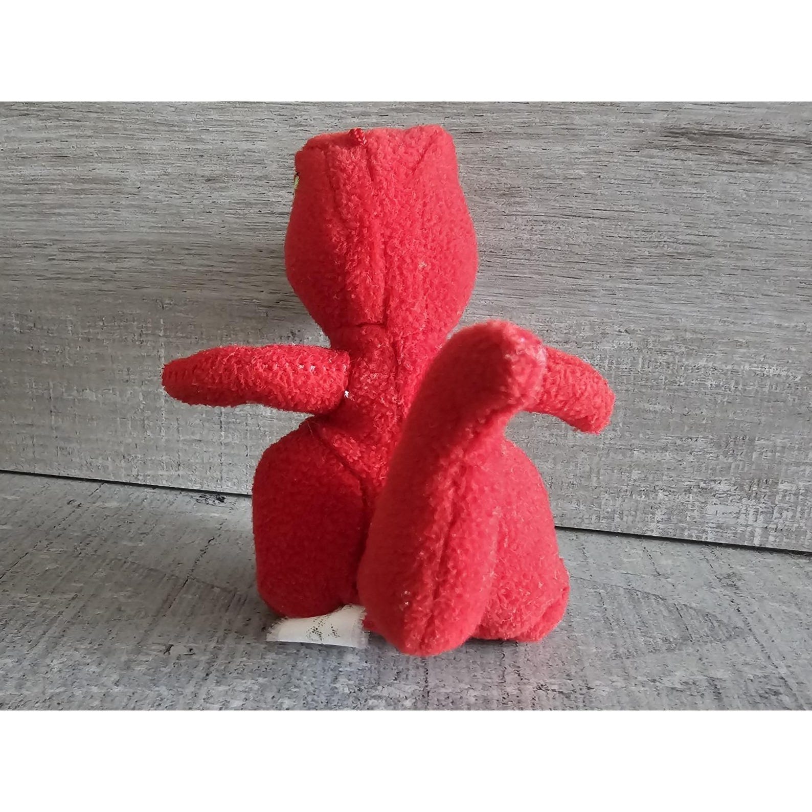 Neopets Grarrl Mini Plush T Rex Dinosaur Stuffed Toy 4" Mcdonald’s Red ...