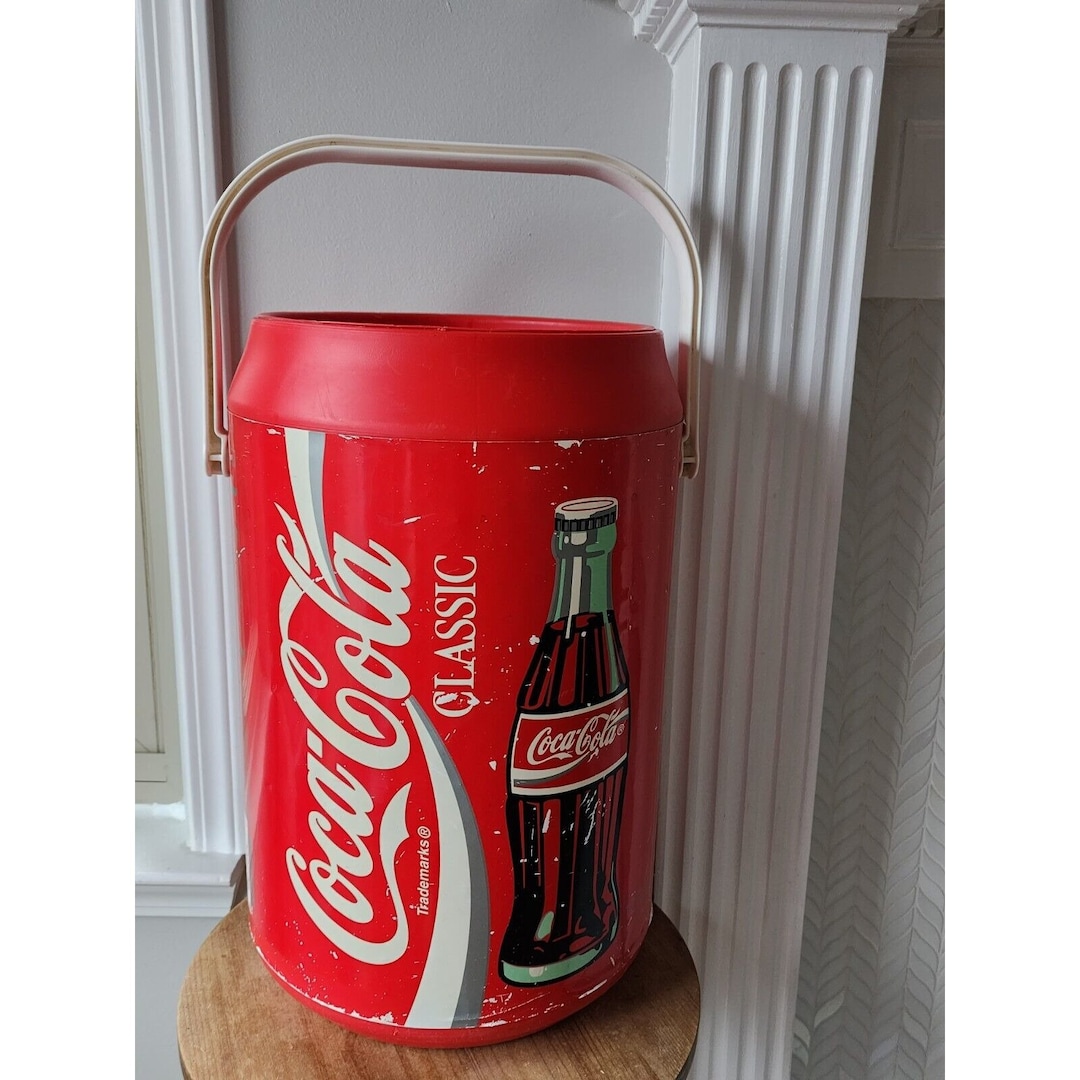 Coke Coca Cola Cooler Kooler Kraft 20" Tall Can Vintage 1993 W Handle ...
