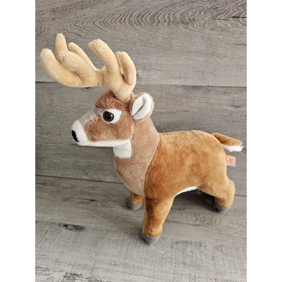 Wild Republic White Tail Buck Brown Plush Stuffed Animal Toy Realistic ...