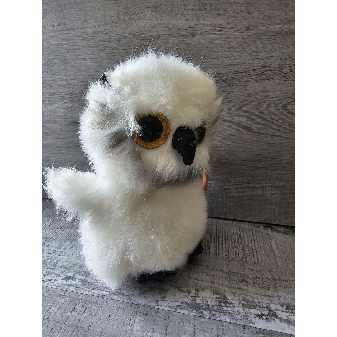 TY Beanie Boos Austin the White Owl Glitter Eyes 6" NWT Boo Toy ...