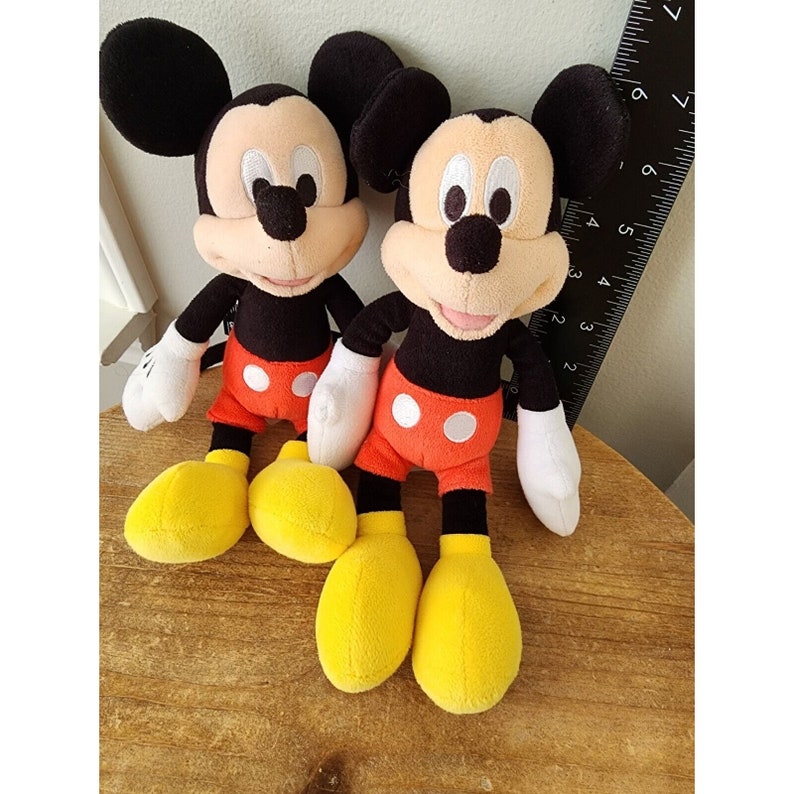 Disney Small Mickey Mouse Plush Just Play Stuffed Animal 9 Toy LOT OF 2 ...