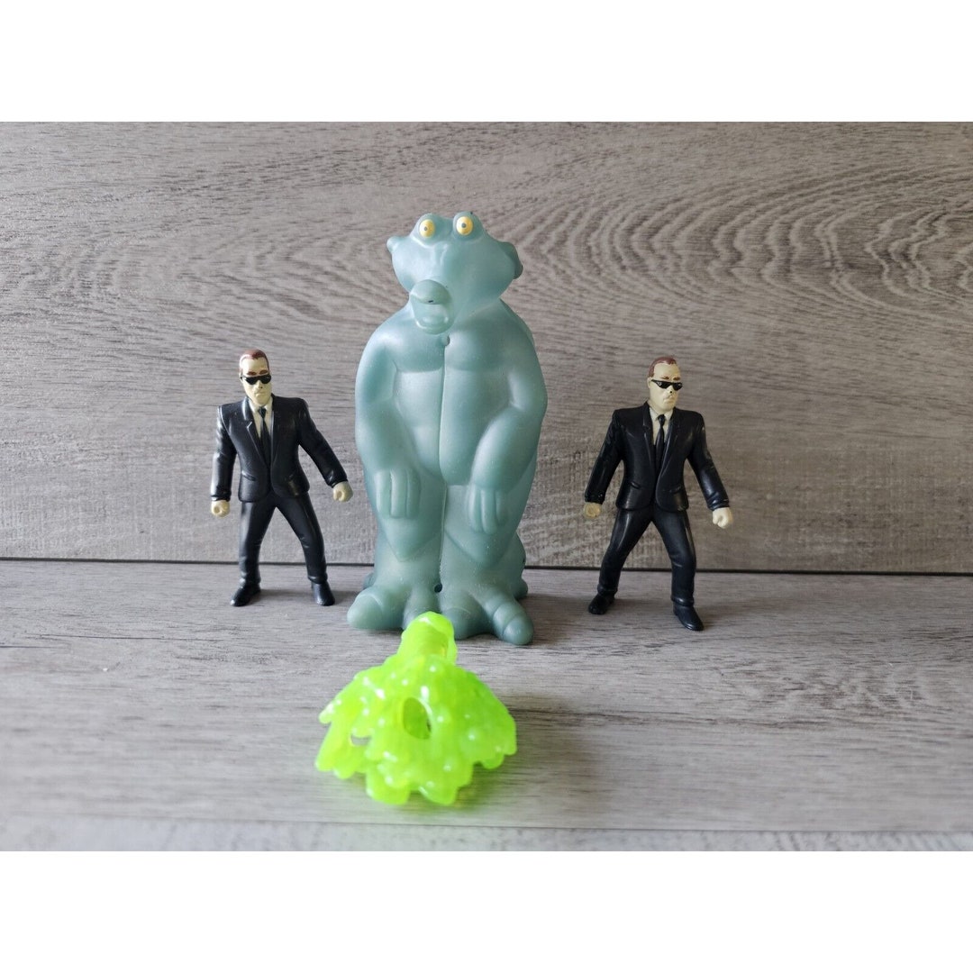 1998 Slimed-out Agent Kay 5" Burger King Action Figure Men in Black MIB ...