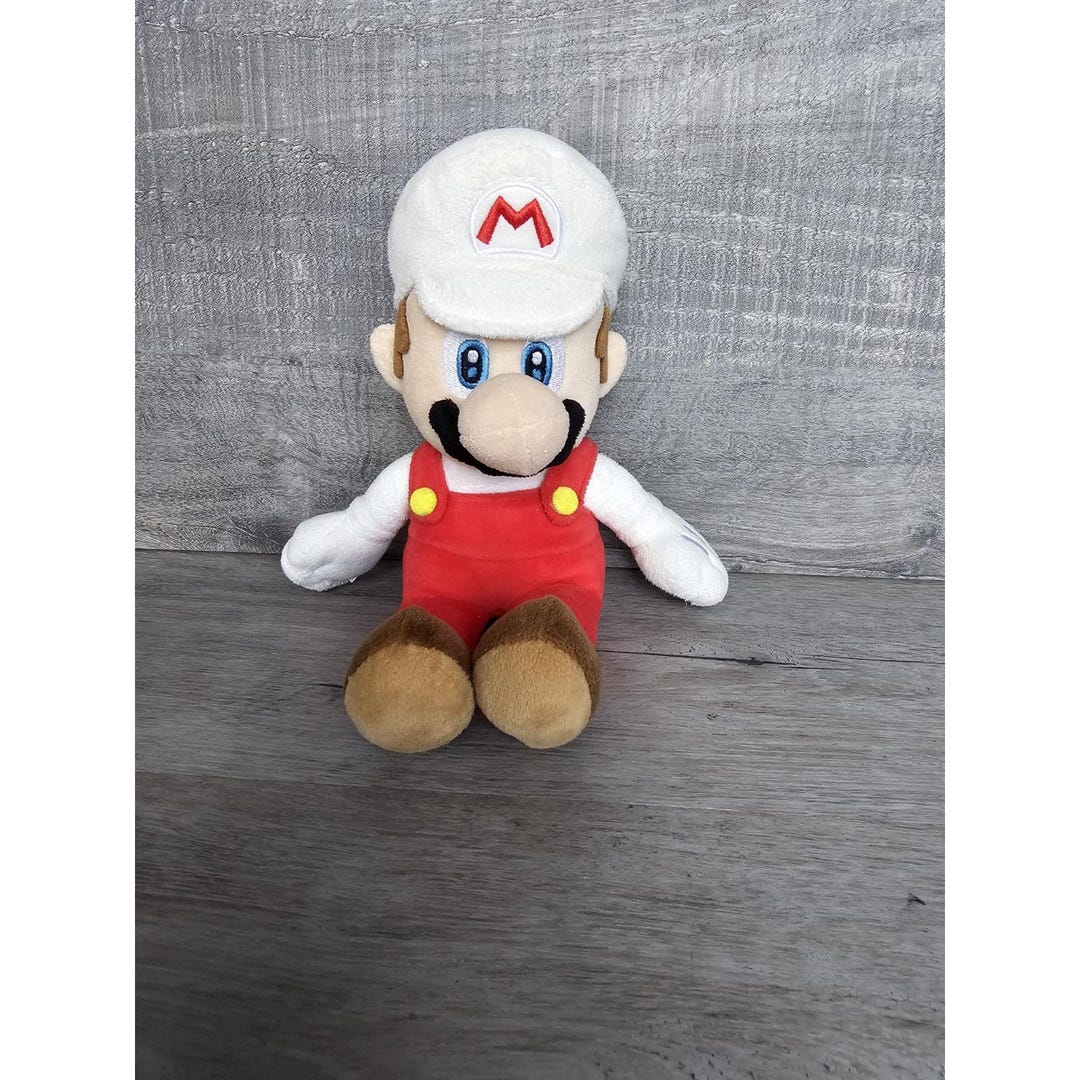 Super Mario Stuffed Small Plush White Hat Red Overalls Nintendo Fan ...