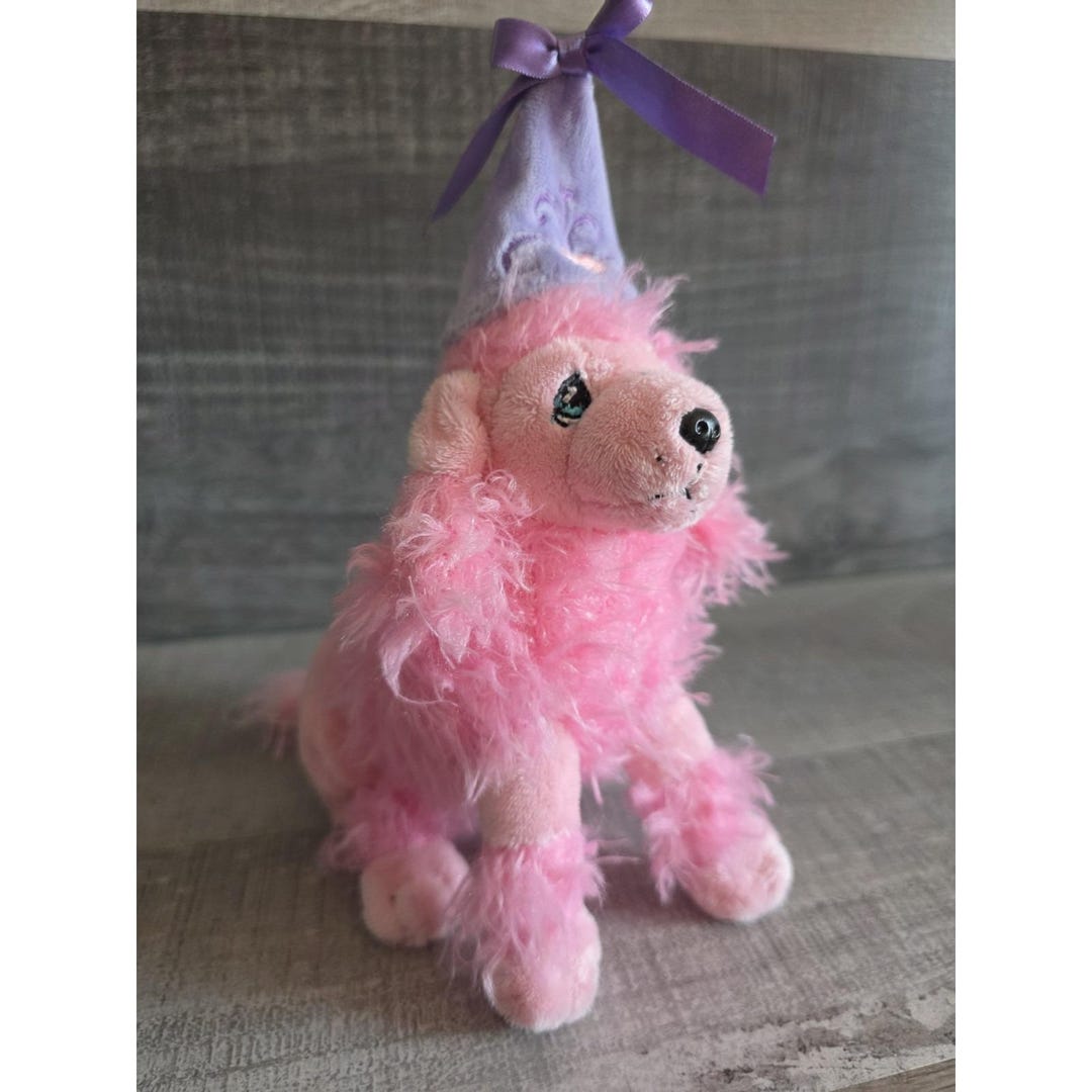 Precious Moments Poodle Pink Plush Birthday 2006 Stuffed Animal 8" B273 ...