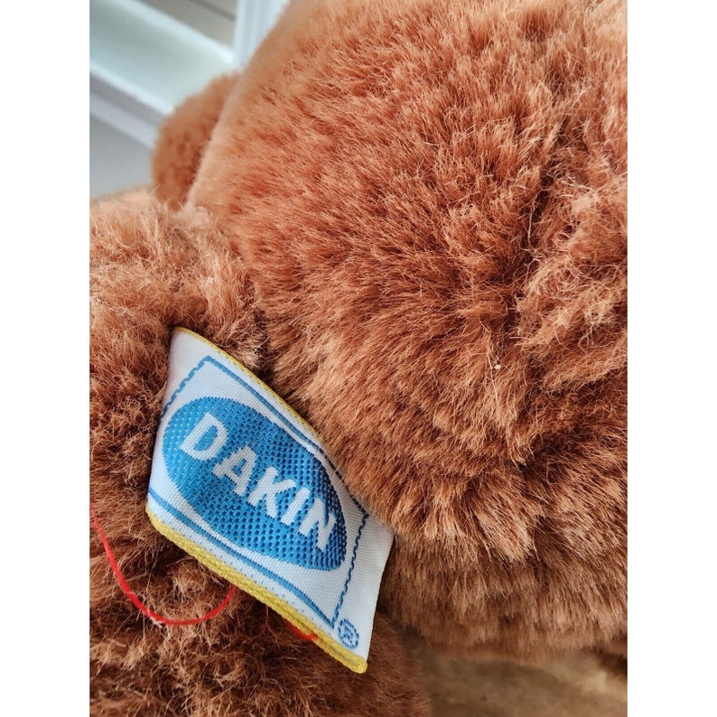 1981 DAKIN Brown Jointed Teddy Bear Plush Stuffed Animal Vintage Toy ...