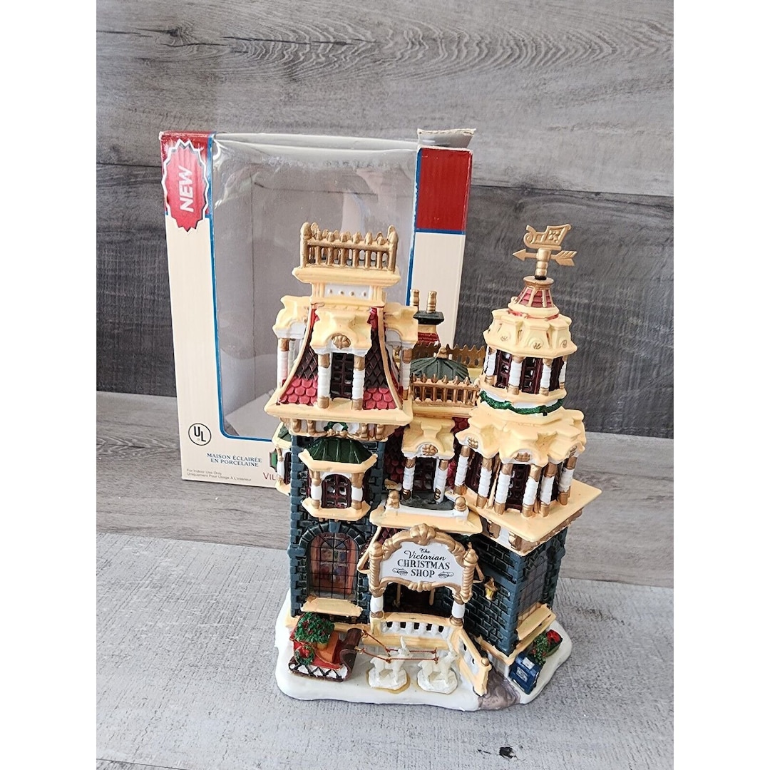 Lemax Village the Victorian Christmas Shop Lighted House Enchanted ...
