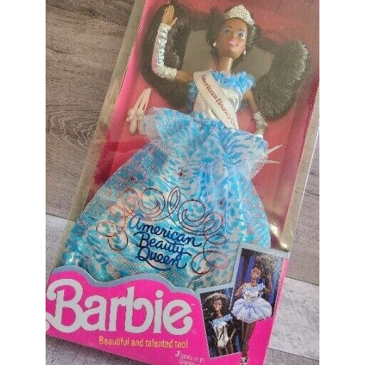 1991 Barbie American Beauty Queen African American Doll 3245 NIB - Etsy