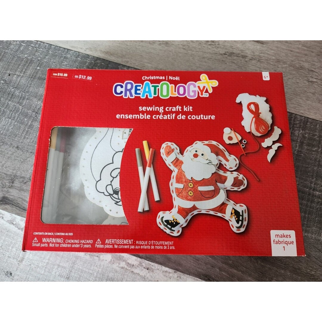 Creatology Sewing Craft Kit Santa Doll NEW 6+ Kids Crafting DIY - Etsy