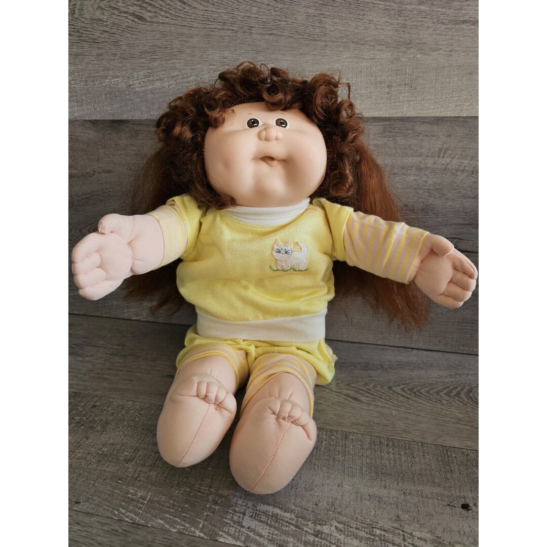Cabbage Patch Kids Doll 1982 Reddish Dark Brown Eyes Mold 18 Cornstalk ...