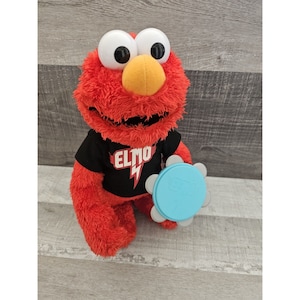 Sesame Street Hasbro Let's Rock N Roll Singing Dancing Talking Elmo 14 ...